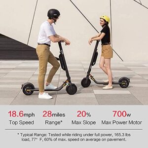 Segway Ninebot E22 E45 Electric Kick Scooter, Lightweight and Foldable, Upgraded Motor Power, Dark Grey