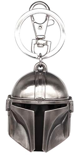 Star Wars Mandalorian Helmet Pewter Keyring