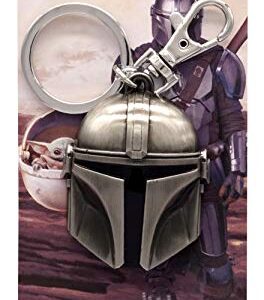 Star Wars Mandalorian Helmet Pewter Keyring