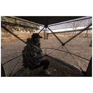 Rhino Blinds R180 3 Person See Through Hunting Ground Blind, Realtree Edge