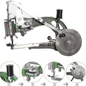 Shoe Repair Machine Hand Cobbler Sewing Machine dual Cotton Nylon Line Sewing Machine Manual Leather Machine for Shoes Cloth Bags