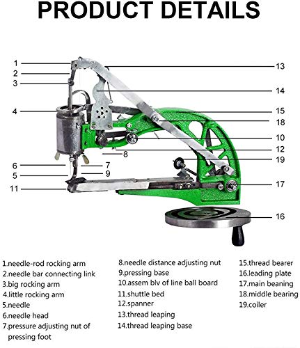 Shoe Repair Machine Hand Cobbler Sewing Machine dual Cotton Nylon Line Sewing Machine Manual Leather Machine for Shoes Cloth Bags