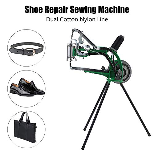 Shoe Repair Machine Hand Cobbler Sewing Machine dual Cotton Nylon Line Sewing Machine Manual Leather Machine for Shoes Cloth Bags