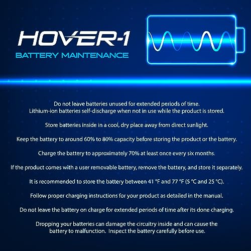 Hover-1 Alpha Foldable Electric Scooter with 450W Brushless Motor, 18 mph Max Speed, 10” Air-Filled Tires and 12 Mile Range