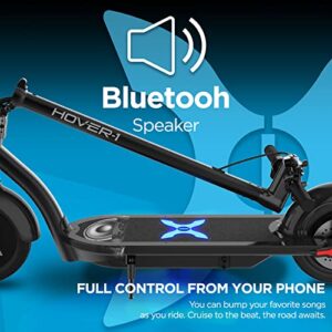 Hover-1 Alpha Pro Electric Kick Scooter | 18MPH, 18 Mile Range, 5HR Charge, LCD Display, 10 Inch High-Grip Tires, 264LB Max Weight, Certified & Tested - Safe for Teens & Adults, Black