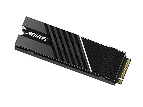 GIGABYTE AORUS Gen4 7000s SSD 1TB PCIe 4.0 NVMe M.2, Nanocarbon Coated Aluminum Heatsink, 3D TLC NAND, SSD GP-AG70S1TB