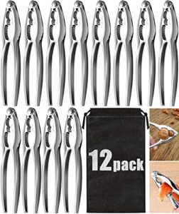 12 pcs crab crackers and tools set heavy duty seafood tools set crab leg crackers lobster nut crackers opener home kitchen parties tools for crableg and lobster lovers gift