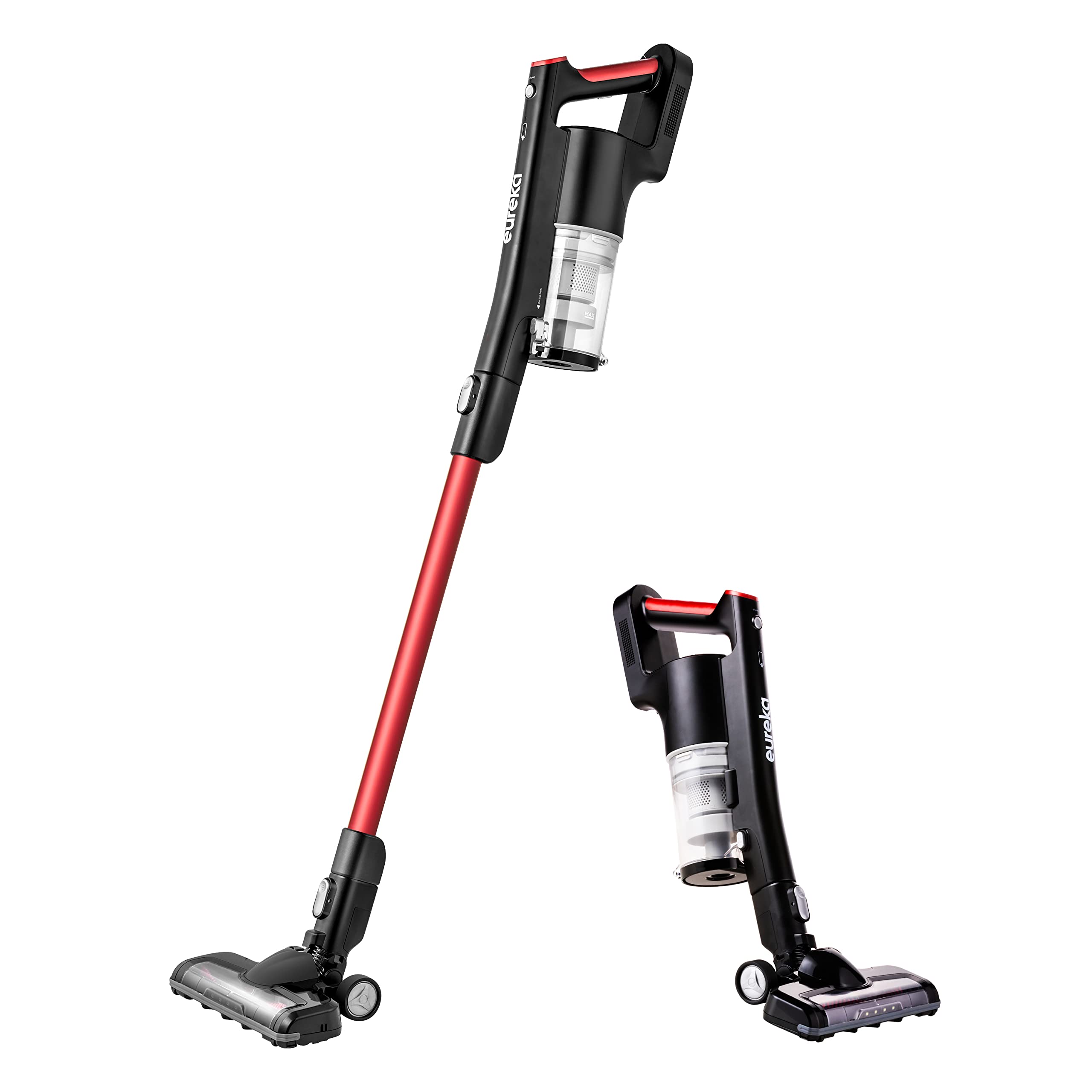 EUREKA Rechargeable Handheld Portable with Powerful Motor Efficient Suction Cordless Stick Vacuum Cleaner Convenient for Hard Floors, NEC101, Black, 80 Ounces