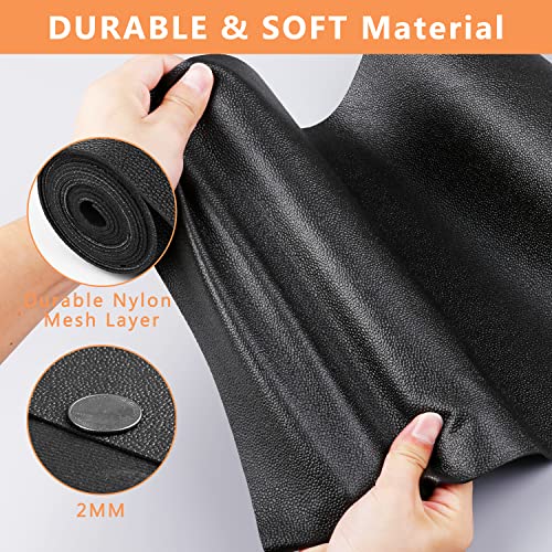 WochiTV Shelf Liner for Cabinets, Drawer 17.5 x 236 inches, Non Adhesive Non Slip Foam Rubber Mat for Kitchen, Pantry, Bathroom, Cupboard, Garage, Closet, Shelves, Drawer, Tool Box, Black