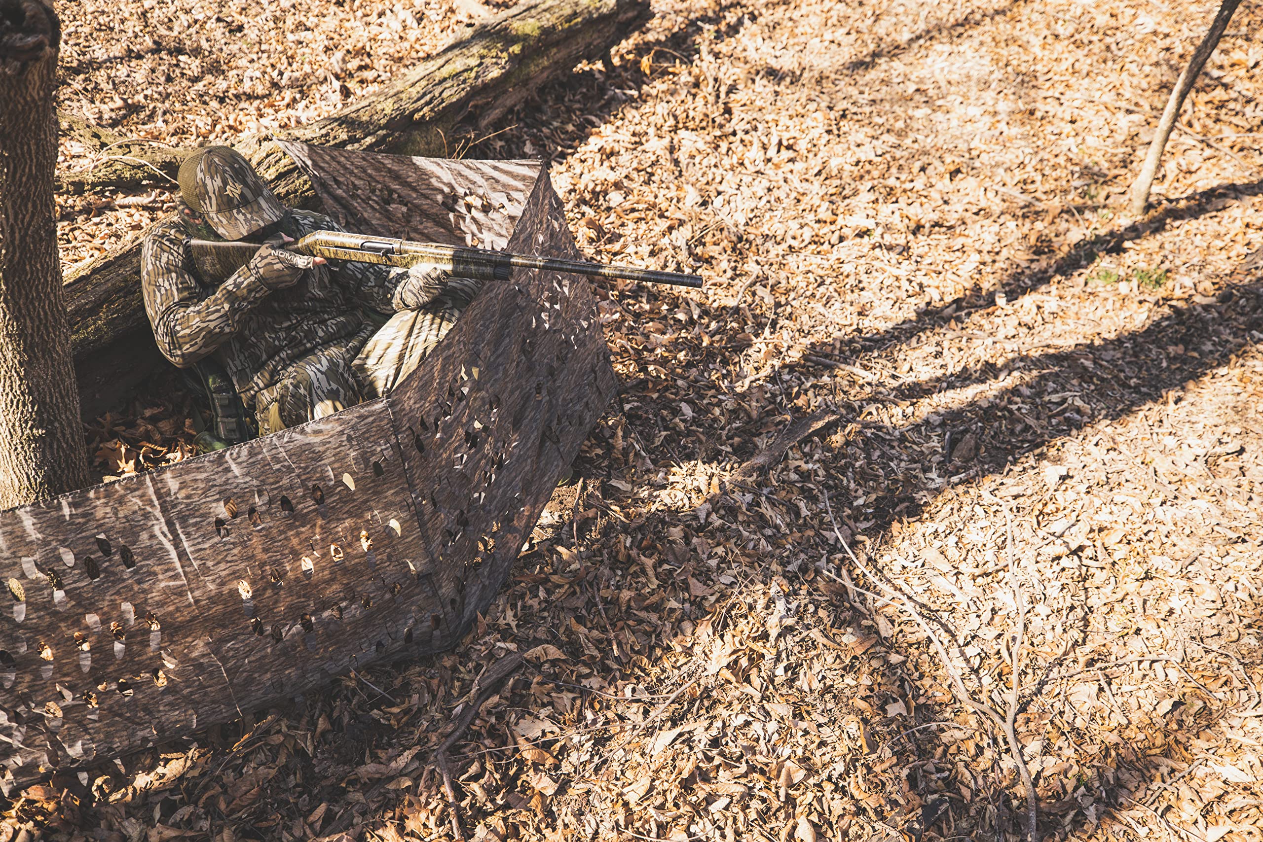 The Grind Knee Blind, Collapsible Quick Setup and Take-Down Run-and-Gun Turkey Blind, Mossy Oak Bottomland Camo