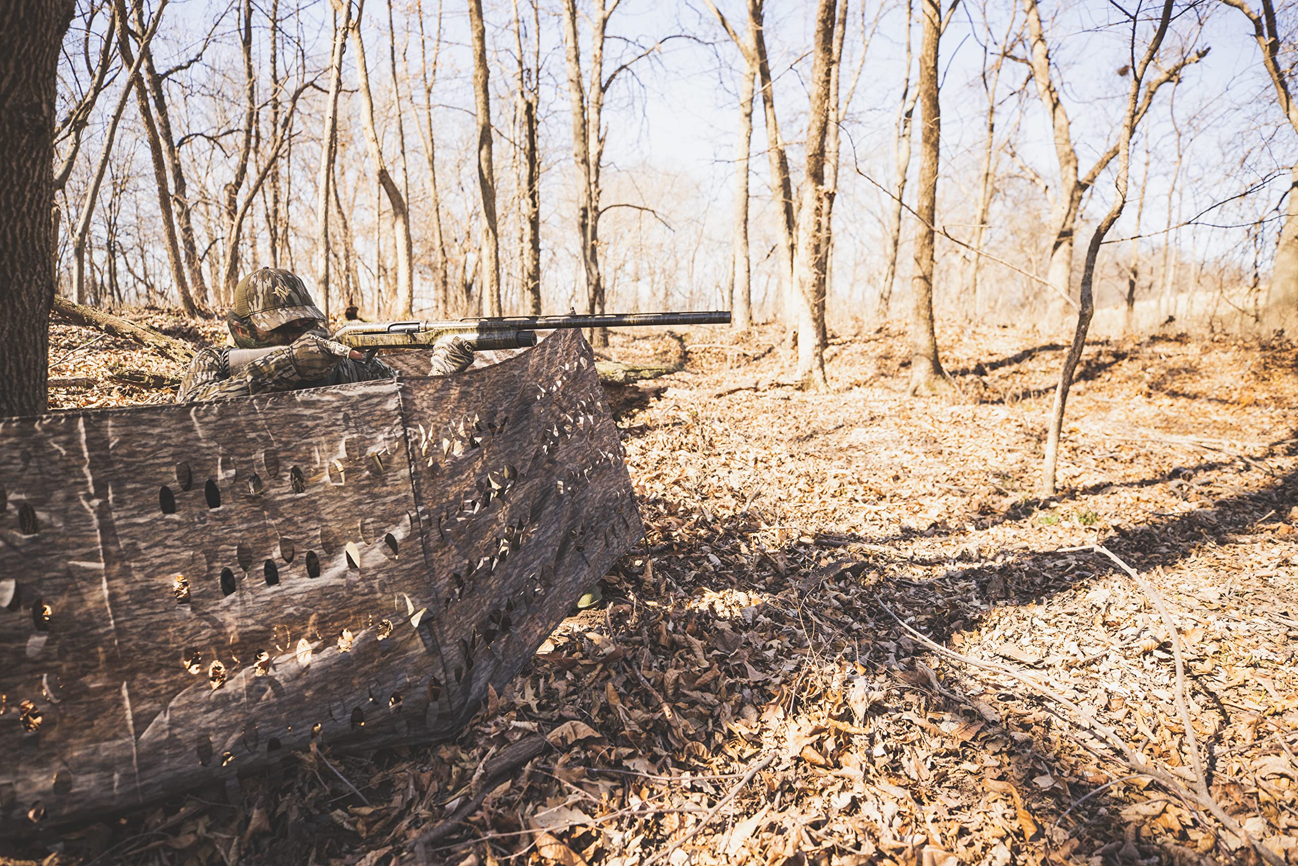 The Grind Knee Blind, Collapsible Quick Setup and Take-Down Run-and-Gun Turkey Blind, Mossy Oak Bottomland Camo