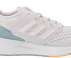 adidas Women's EQ21 Running Shoe, Dash Grey/Almost Pink/Acid Red, 8