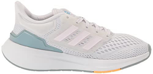 adidas Women's EQ21 Running Shoe, Dash Grey/Almost Pink/Acid Red, 8