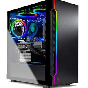 Skytech Shadow 3.0 Gaming PC Desktop - AMD Ryzen 5 3600 3.6GHz, RTX 3060 Ti 8GB GDDR6, 16GB DDR4 3200, 1TB NVMe SSD, 600W Gold PSU, RGB Fans, AC WiFi, Windows 10 Home 64-bit…