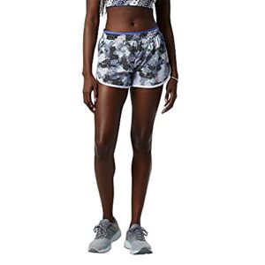 new balance women's accelerate 2.5 inch short, aura print, small