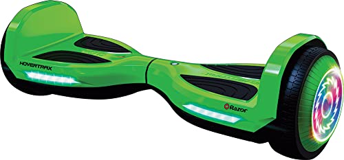 Razor Hovertrax Brights with LED Lights, EverBalance Technology, UL2272 Certified Self-Balancing Hoverboard Scooter for Kids Age 8+, for Riders up to 110 lbs