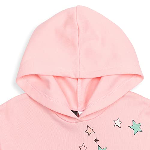 STAR WARS The Mandalorian The Child Little Girls Pullover Fleece Hoodie and Leggings Outfit Set Pink/Green 7-8