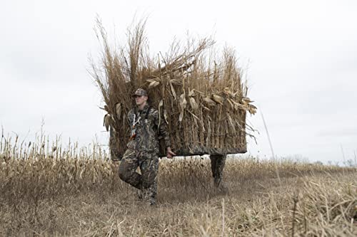 Avian-X G-Blind 4-Person Hunting Blind | Unique G-Shaped Frame Waterfowl Blind in Mossy Oak Shadow Grass Habitats Camo