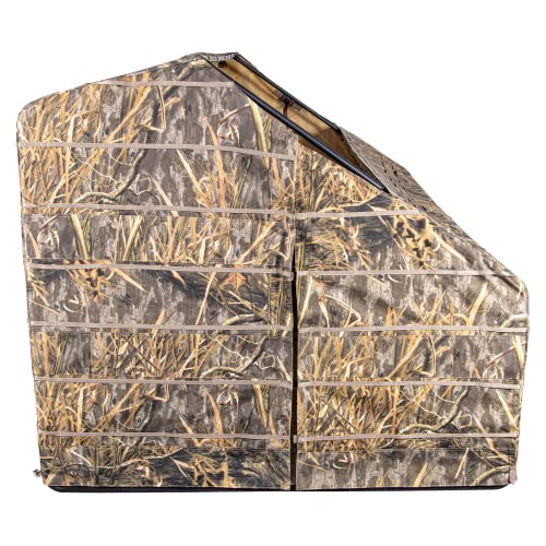 Avian-X G-Blind 4-Person Hunting Blind | Unique G-Shaped Frame Waterfowl Blind in Mossy Oak Shadow Grass Habitats Camo