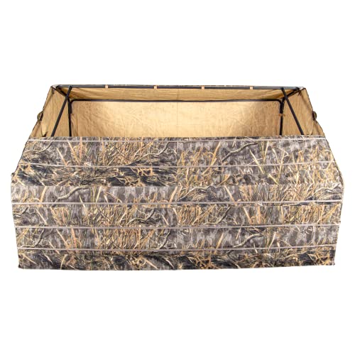 Avian-X G-Blind 4-Person Hunting Blind | Unique G-Shaped Frame Waterfowl Blind in Mossy Oak Shadow Grass Habitats Camo