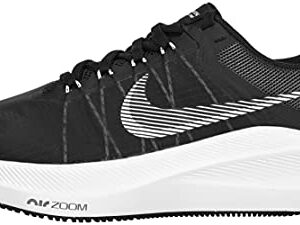 Nike Women's Winflo 8 Running Blk/Fireberry Shoes, Black White Dark Smoke Grey 005, 6