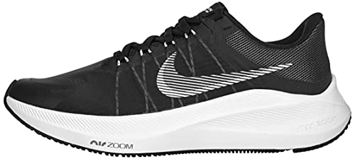 Nike Women's Winflo 8 Running Blk/Fireberry Shoes, Black White Dark Smoke Grey 005, 6