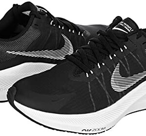 Nike Women's Winflo 8 Running Blk/Fireberry Shoes, Black White Dark Smoke Grey 005, 6