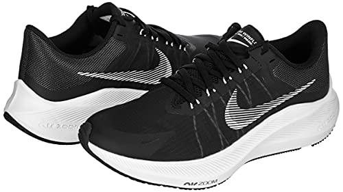 Nike Women's Winflo 8 Running Blk/Fireberry Shoes, Black White Dark Smoke Grey 005, 6