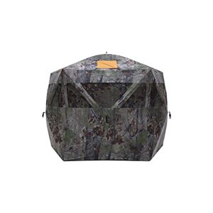 barronett blinds® feather five, portable hunting blind, huge interior, lightweight, 4-person, bloodtrail® backwoods, 72” x 84” x 84”, ff500bw