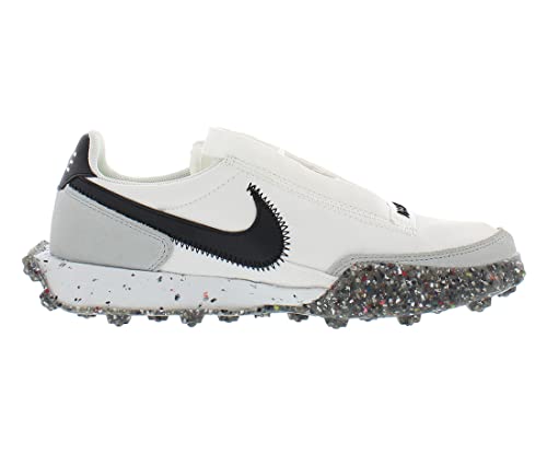 Nike Women's Waffle Racer Crater Shoes, Summit White Black Photon Dust 104, 7.5