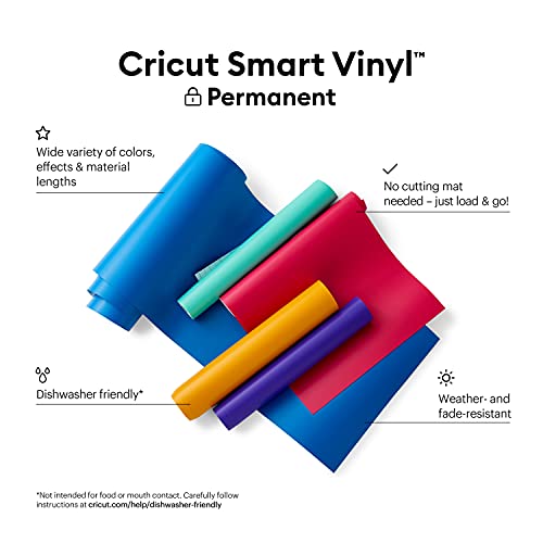 Cricut Smart Permanent Vinyl (13in x 3ft, Grass) for Explore and Maker 3 - Matless cutting for long cuts up to 12ft