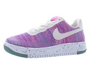 nike women's air force 1 low dc7273 500 crater flyknit shoe, fuchsia glow/pink blast/green, 8