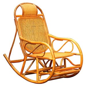 moolo wicker rocker chairs, outdoor wicker patio rocking chair for porch deck or garden yards support 300lbs(size:a,color:light color)