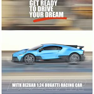 BEZGAR Bugatti Remote Control Car for Boys 8-12 - 1:24 Officially Licensed Bugatti Divo Racing Car Model Vehicle, Experience The Thrill of Bugatti with 2.4Ghz Bugatti Toy Car for Kids and Adults