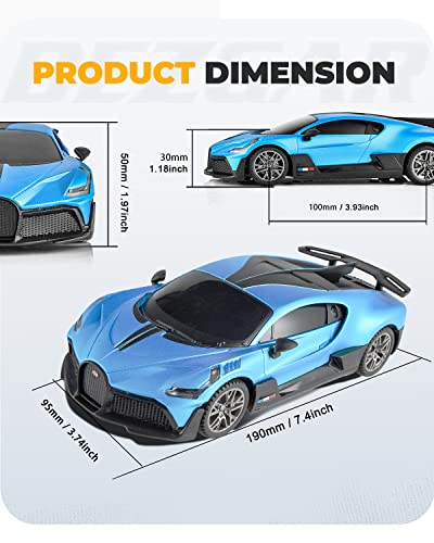 BEZGAR Bugatti Remote Control Car for Boys 8-12 - 1:24 Officially Licensed Bugatti Divo Racing Car Model Vehicle, Experience The Thrill of Bugatti with 2.4Ghz Bugatti Toy Car for Kids and Adults