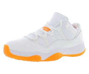 nike women's air jordan 11 low wmns bright citrus, white/bright citrus, 9w