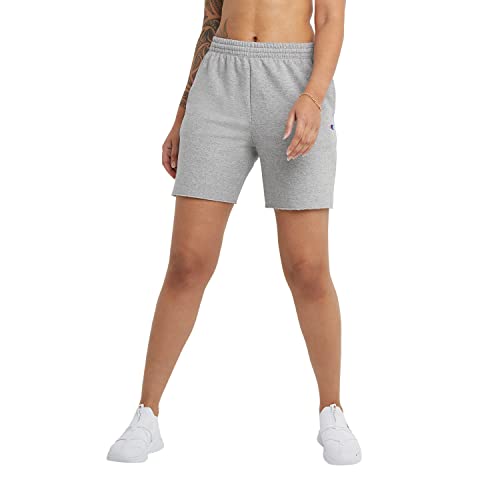 Champion Women's Shorts, Powerblend, Fleece Shorts, Comfortable Shorts for Women, 6.5"