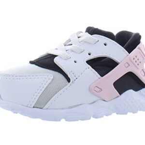 Nike Baby Boy's Huarache Run (Infant/Toddler) White/Pink Foam/Grey Fog/Off Noir 10 Toddler M