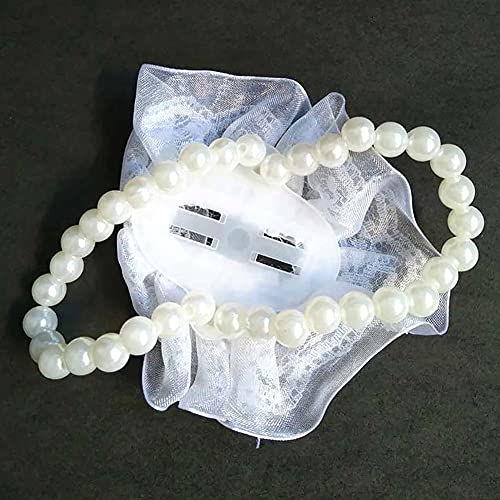 Wrist Corsage Bands,6 Pcs DIY Pearl Wrist Bands Elastic Wristlets Corsage Accessories Wedding Wrist Corsages Bracelets For Wedding Party Prom Bride