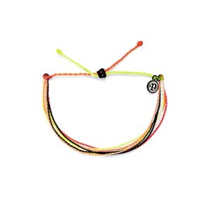 pura vida original cowabunga bracelet - 100% waterproof, adjustable band - plated brand charm