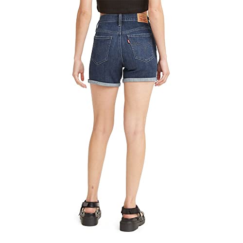 Levi's Women's Mid Length Shorts, Lapis Smile-Medium Indigo, 29