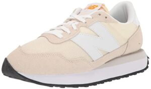 new balance women's 237 v1 sneaker, calm taupe/white, 10