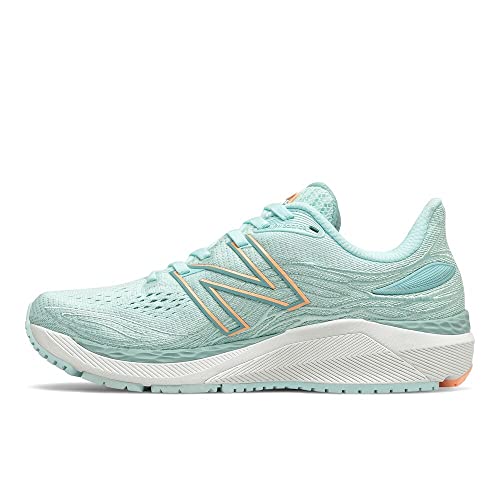 New Balance Women's Fresh Foam X 860 V12 Running Shoe, Blue/Light Mango, 11 M