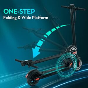 MICROGO New M5 Pro Electric Kick Scooter for Adults, Honeycomb Off-Road Tires, Large LED Panel, App Control, 350W Motor, 19MPH 18.5Miles, Long-Range Battery, for Commuter/Travel, Foldable Scooter