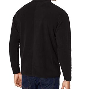 Amazon Essentials Men's Quarter-Zip Polar Fleece Jacket, Black, XX-Large