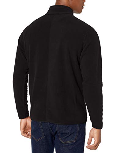 Amazon Essentials Men's Quarter-Zip Polar Fleece Jacket, Black, XX-Large