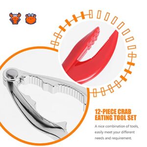 Hemoton Home Tool Set 1 Set 8Pcs Seafood Set Lobster Leg Sheller Crab Shell Opener Remover Lobster Fork Pick Kitchen Gadget for Home Restaurant Flackers Crackers