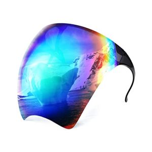 feisedy full cover face visor protective glasses mirror shield sunglasses anti fog b2781