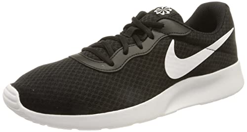 Nike Women's Tanjun Black/White-Barely Volt-Black (DJ6257 004) - 9.5