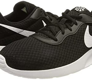 Nike Women's Tanjun Black/White-Barely Volt-Black (DJ6257 004) - 9.5